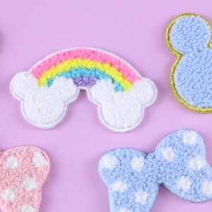 Sticker Mickey Chenille Patch Kid Cartoon Stick on Patch - Etsy