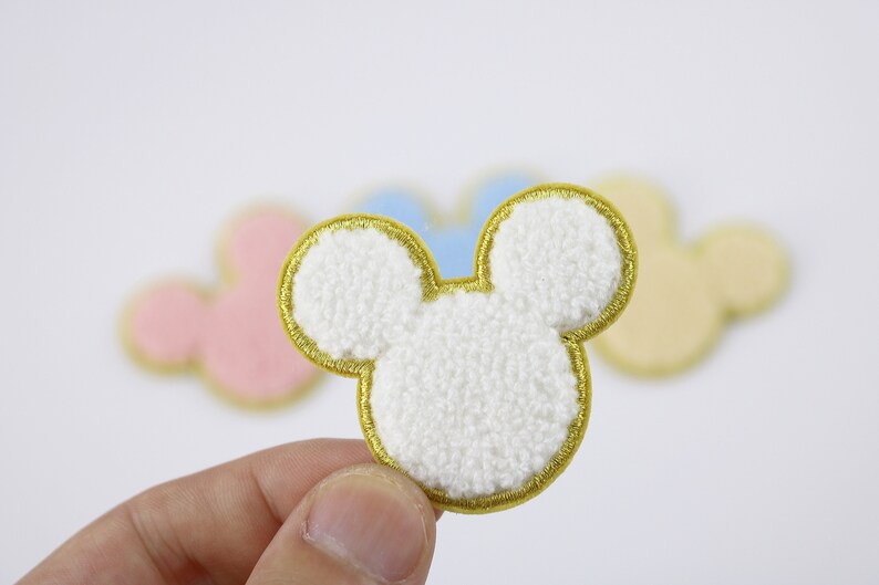 Sticker Mickey Chenille Patch Kid Cartoon Stick on Patch - Etsy