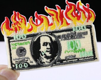 Money Iron on Patch - Etsy