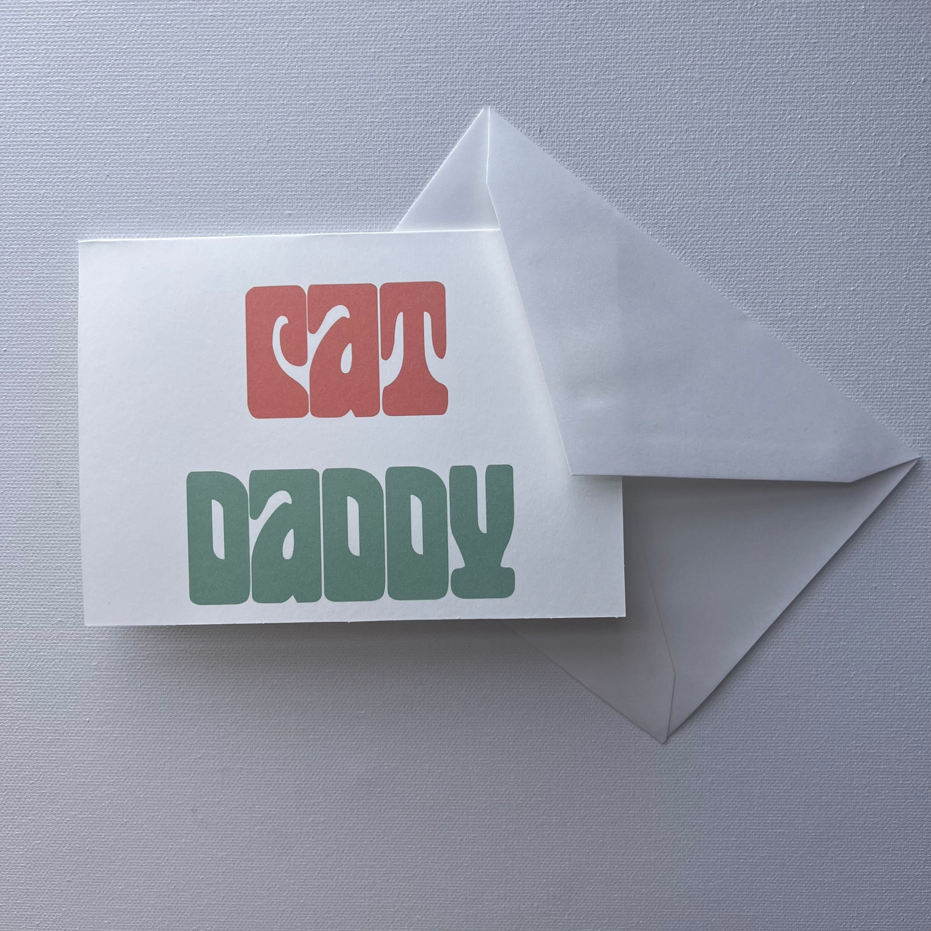 Cat Daddy Fathers Day Card, Fathers Day Card From the Cat, Cat Dad - Etsy