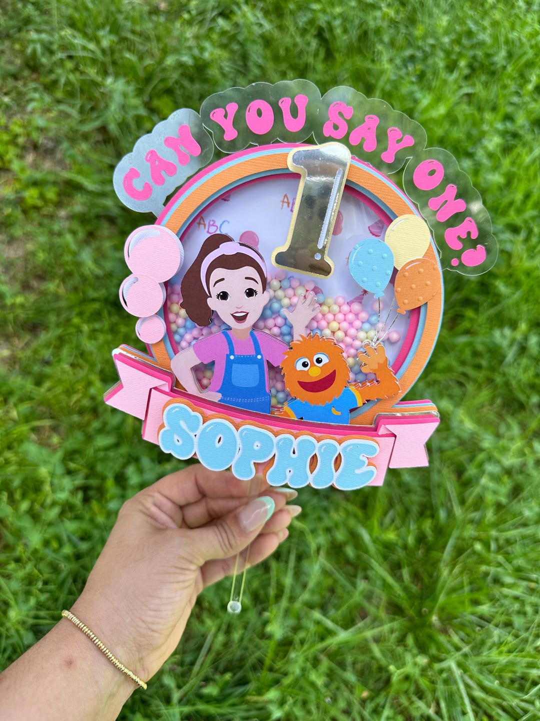 Ms Rachel Inspired “can You Say One?” 1st Birthday Cake Topper, Custom ...