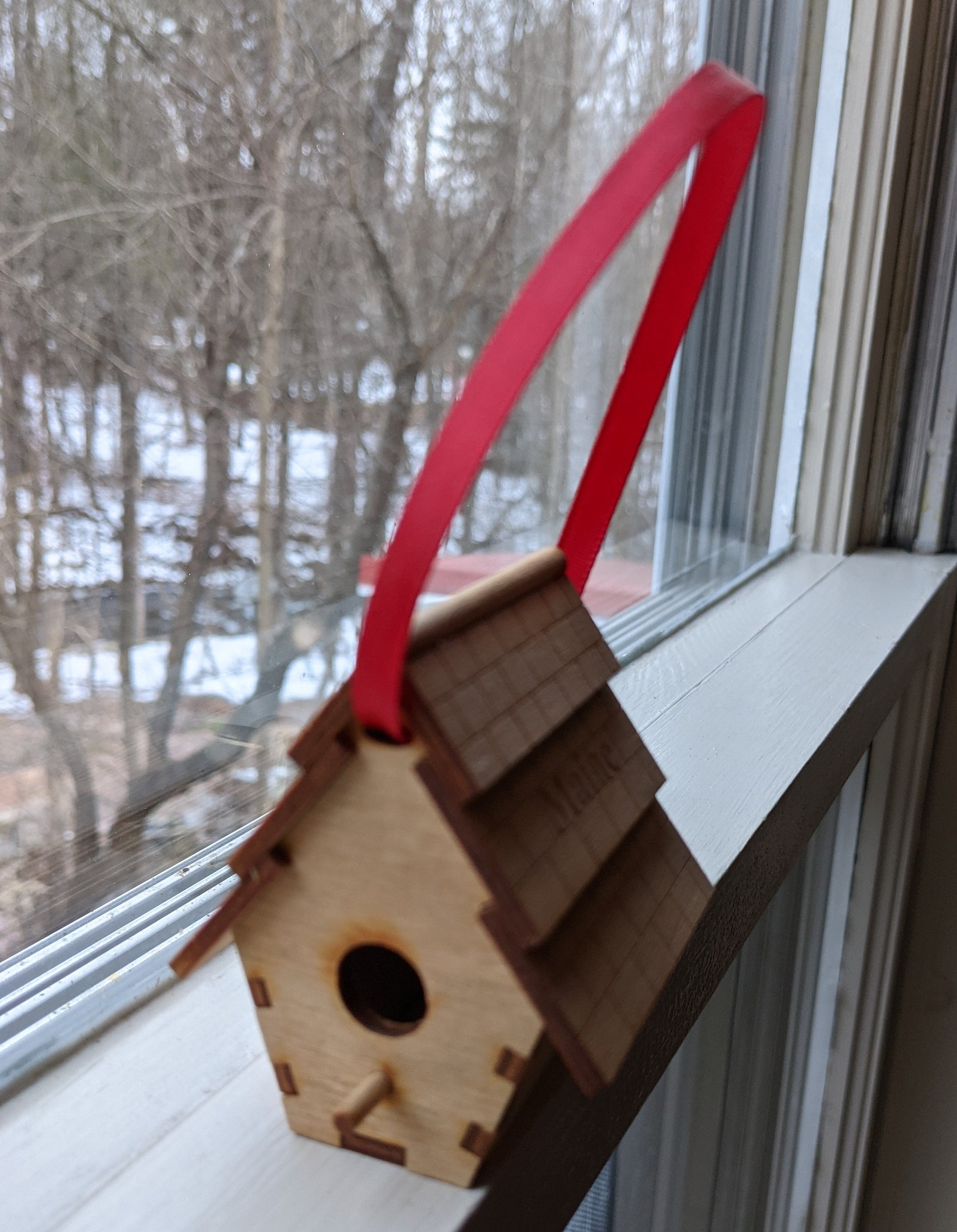 Birdhouse Ornament: Hand Assembled With Custom Engraving - Etsy