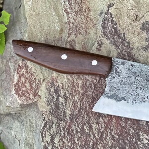 Custom Handmade Cleaver With Wood Handle BBQ Grilling Personalized ...