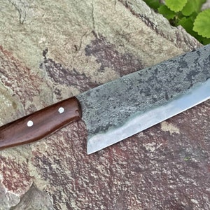 Custom Handmade Cleaver With Wood Handle BBQ Grilling Personalized ...