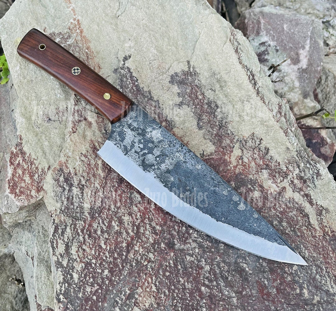 Chef Knife Custom Handmade Kitchen Knife Birthday Gift Wedding Gift for ...