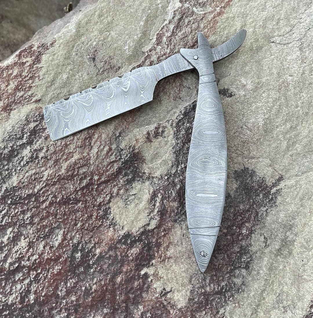 Damascus Steel Razor | Custom Handmade Razor | Traditional Shaving ...
