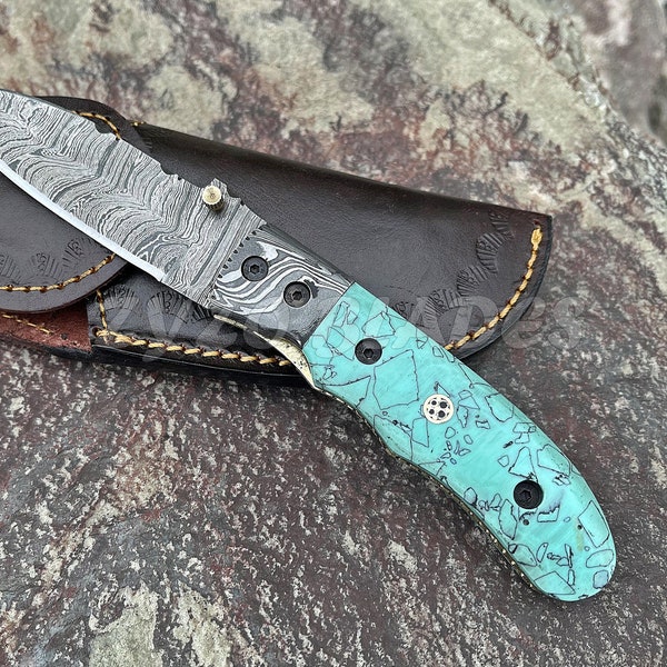 Turquoise Pocket Knife - Etsy