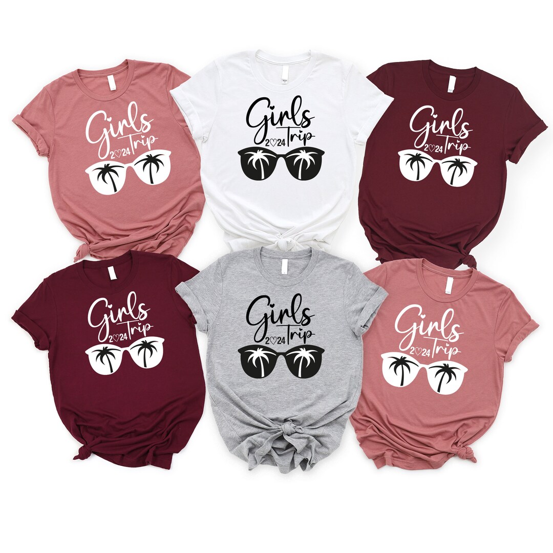 Girls Beach Trip 2024, Girls Trip Shirts, Girls Weekend Shirts, Girls ...