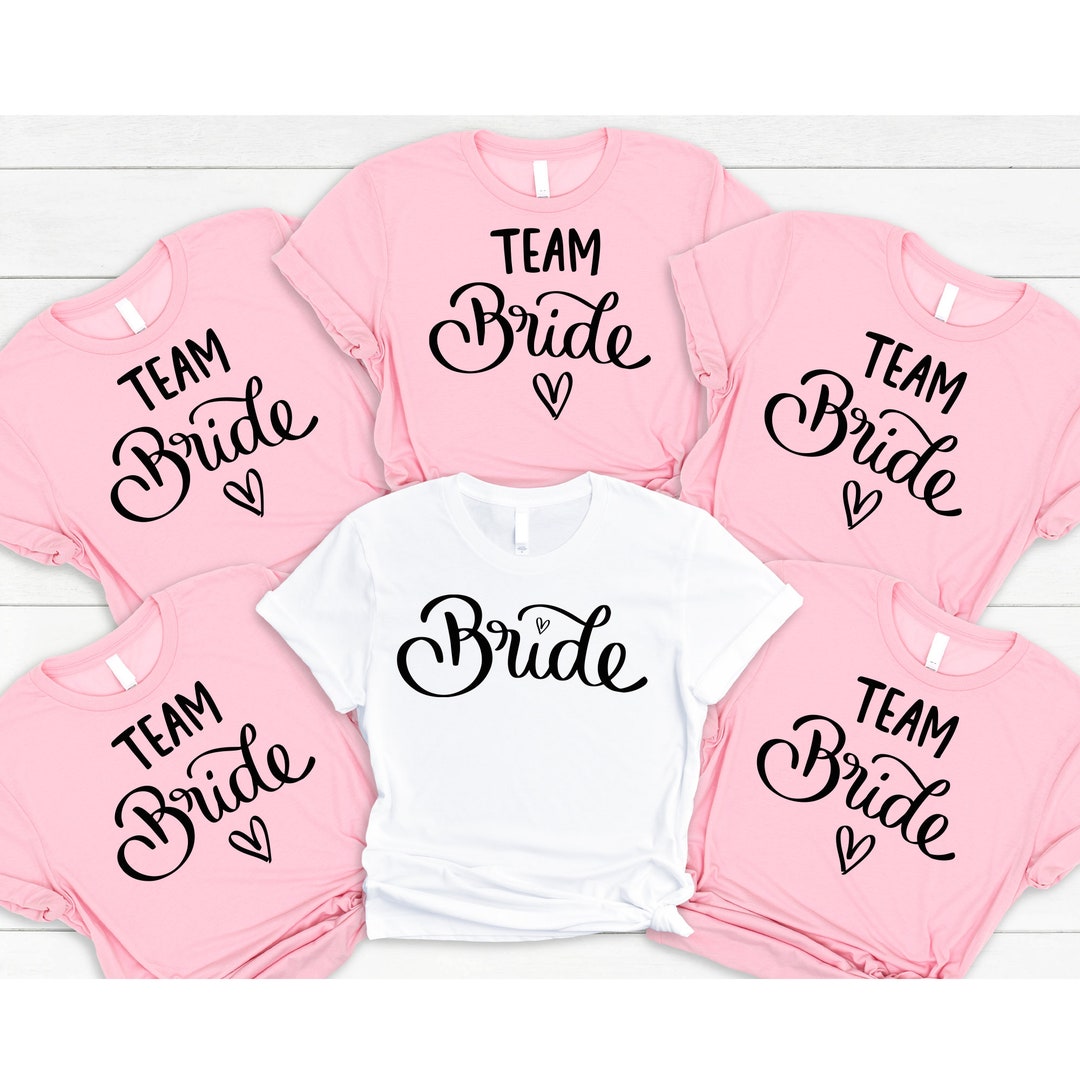 Bachelorette Party Shirts, Cute Team Bride Shirt, Bridal Party Tee ...