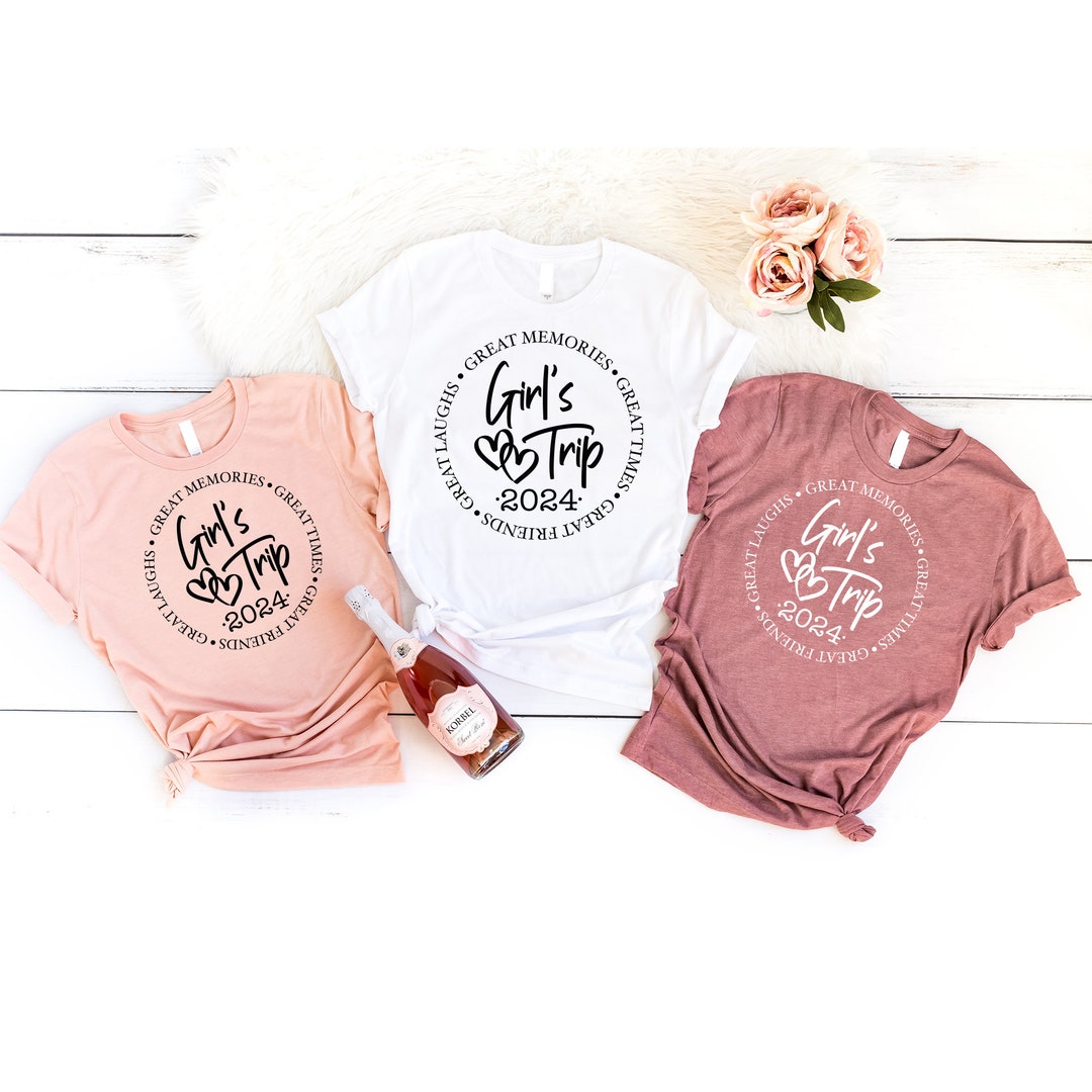 Girls Trip 2024 Shirt, 2024 Girls Trip Shirts, Girls Vacation Tshirts, Girls Weekend Trip Shirt ...