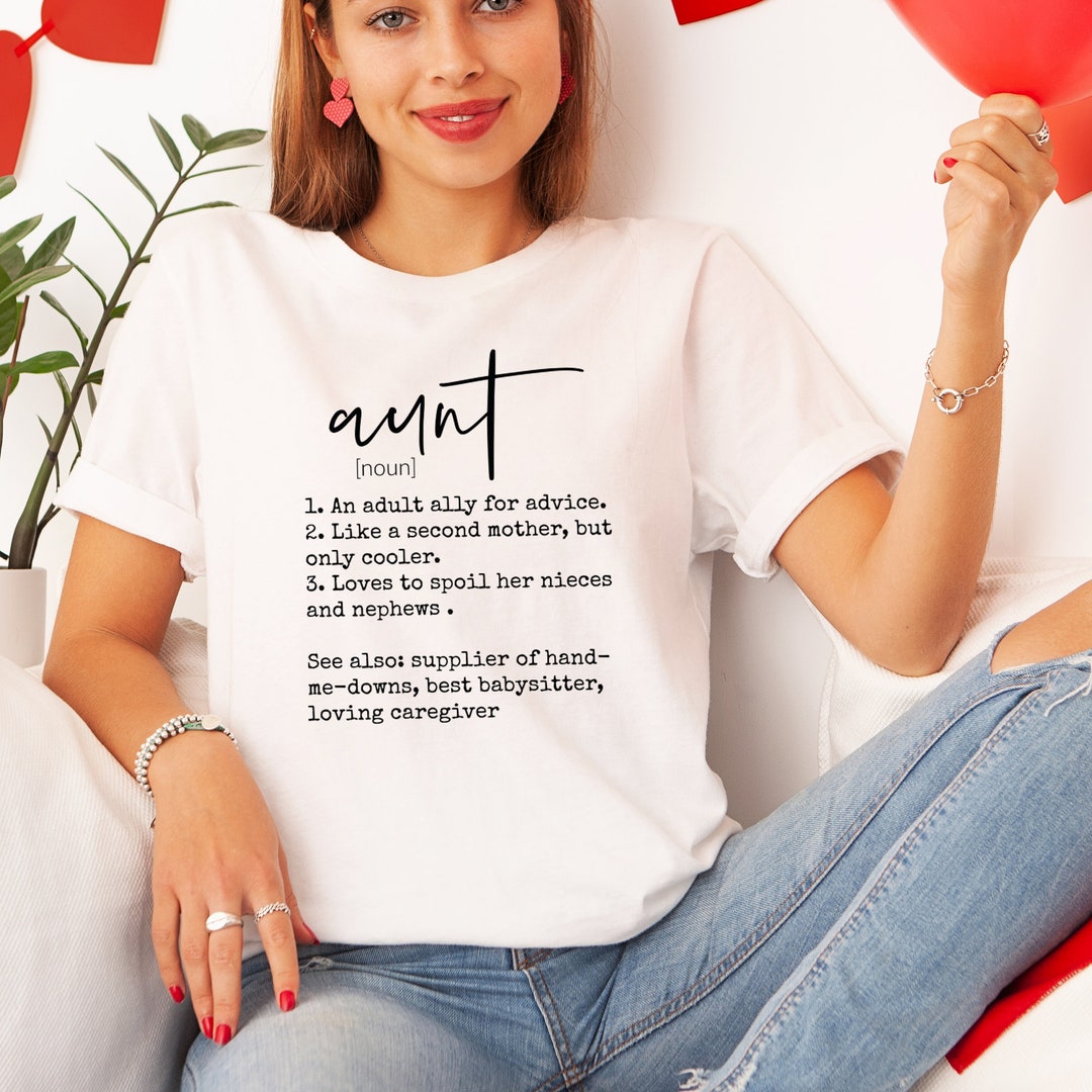 Auntie Definition Shirt, Aunt Birthday Shirt, Gift for Family , Funny ...