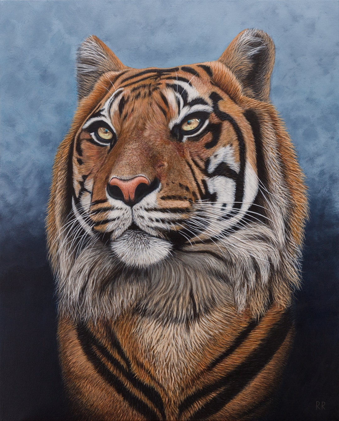 Tiger Original Detailed Realistic Acrylic Painting "regal" - Etsy