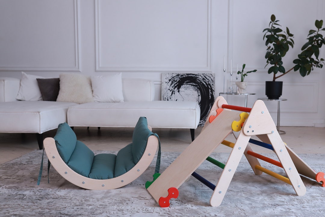 Triangle Pickler Baby Play Gym Climbing Toys Montessori - Etsy