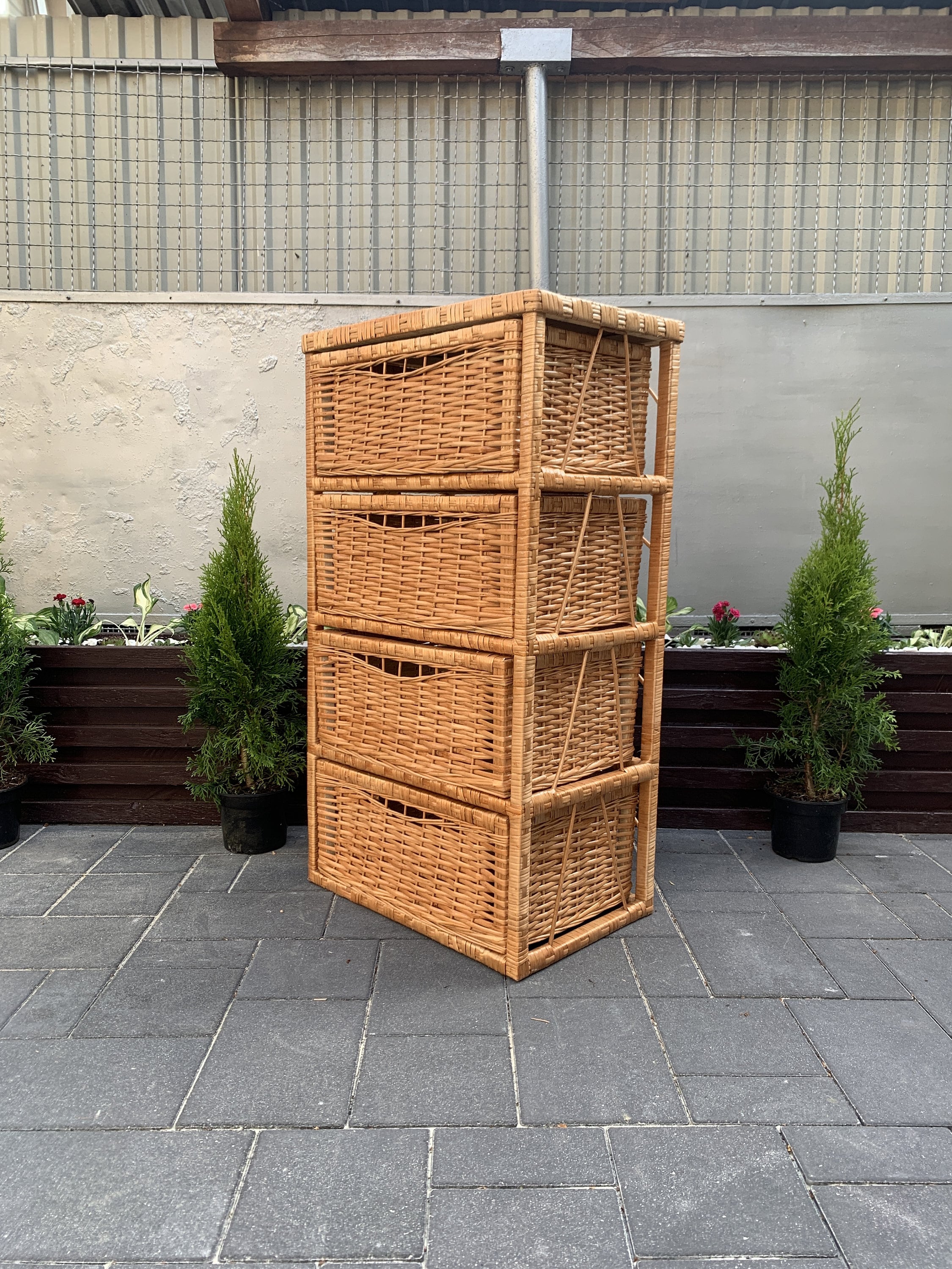 Small Wicker Storage Drawers