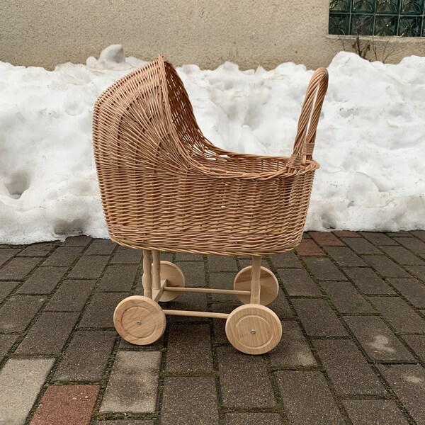 Wicker Doll Pram - Etsy