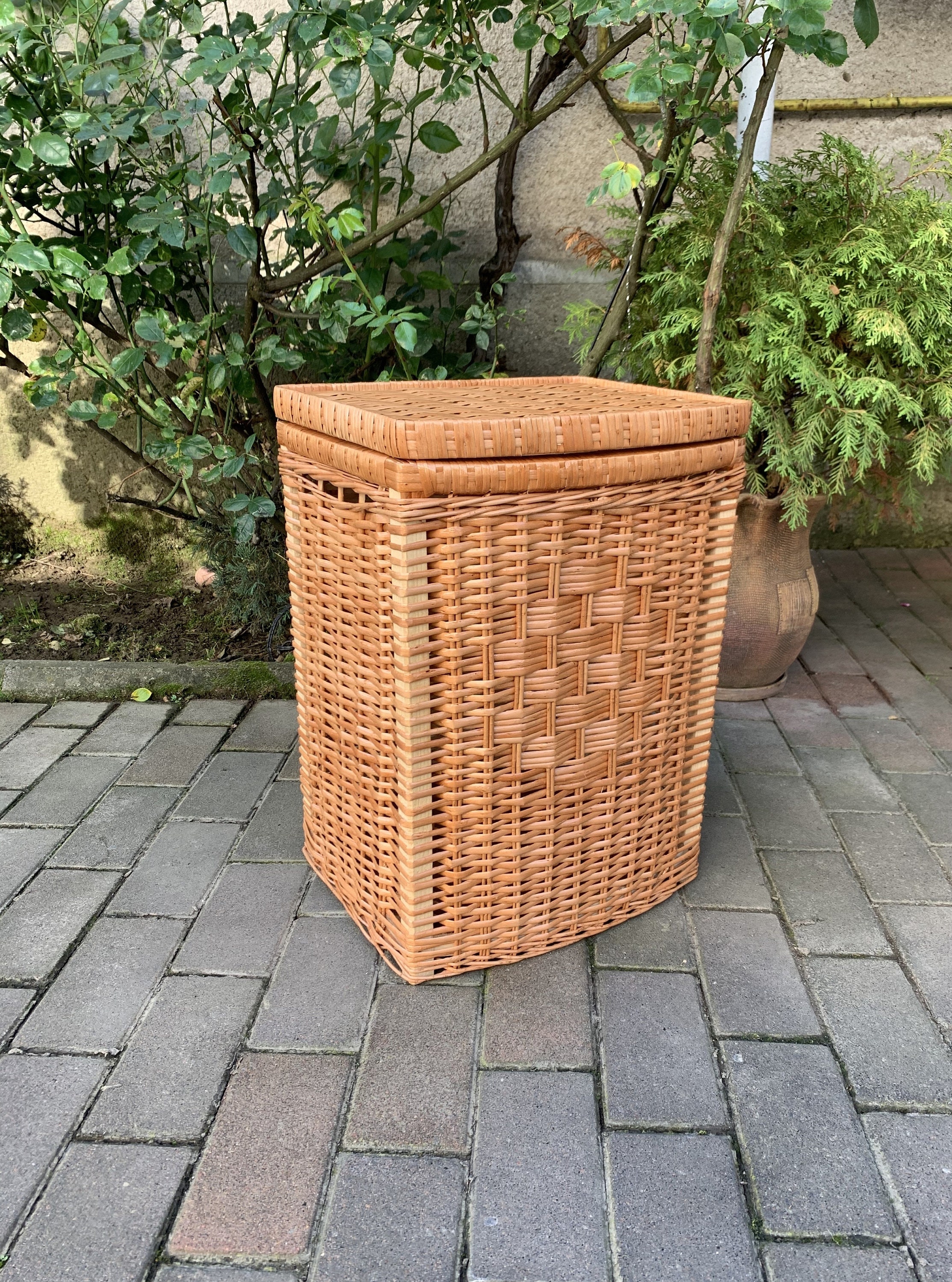 Laundry Organizer, Basket for Bathroom, Big Laundry Basket, Lidded ...