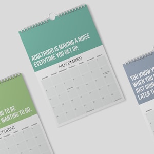 Funny 2025 Calendar Vol 3 / 2025 Calendar / A4 Calendar / Wall Calendar ...