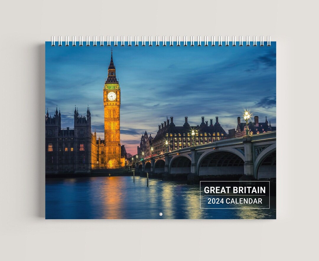 Great Britain 2024 Calendar / 2024 Calendar - Etsy