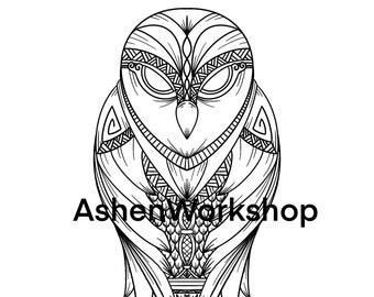 Viking Owl Wall Art | Etsy