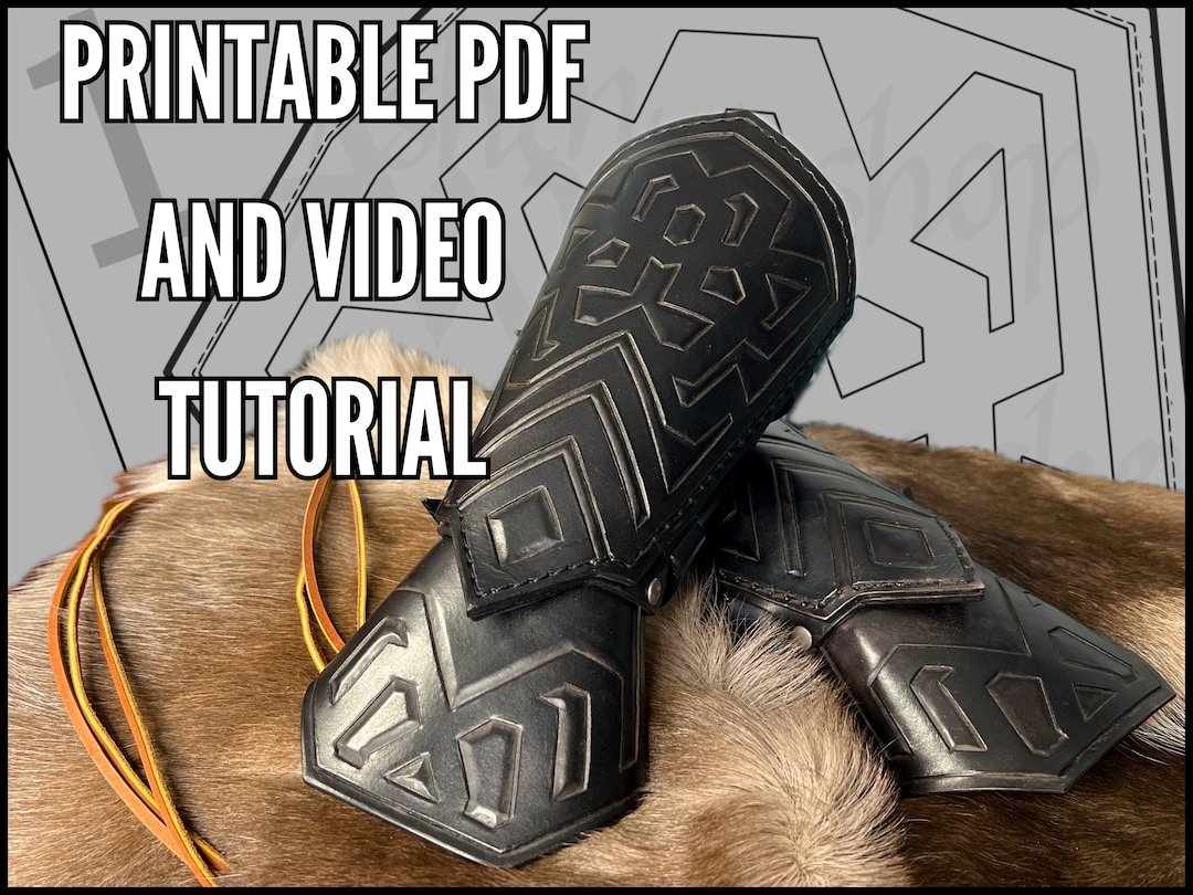 Oakenshield Bracers Leather Armor Pattern PDF | Inspired by Tolkien's ...