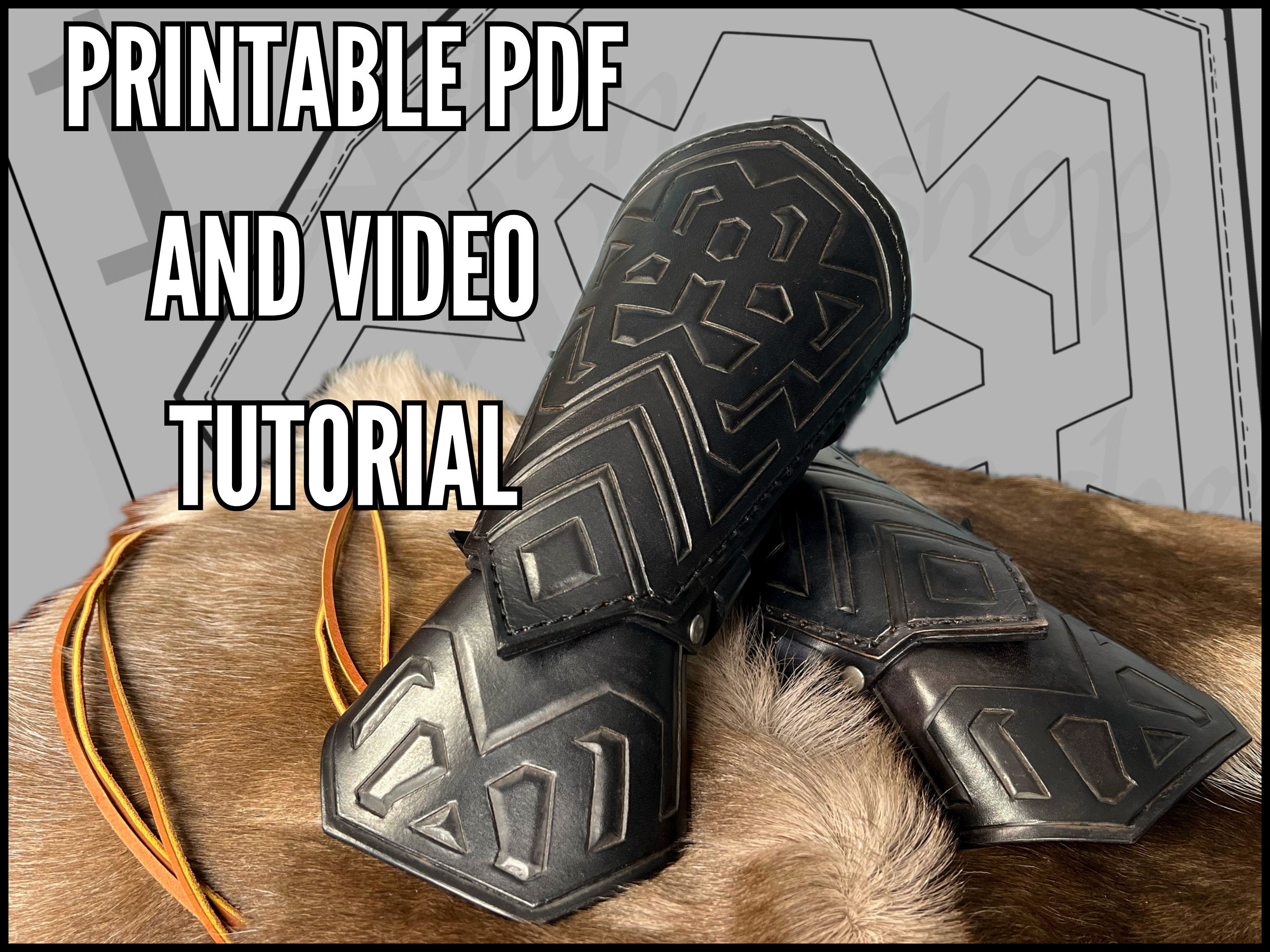 Oakenshield Bracers Leather Armor Pattern PDF | Inspired by Tolkien's ...