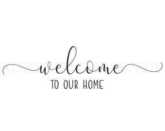 Welcome Dxf Calligraphy - Etsy