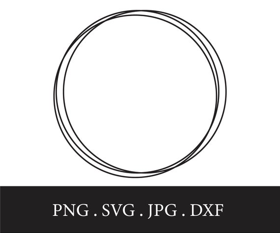 Triple Circle Border SVG Circle Frame Design Circle - Etsy Australia