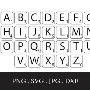 Scrabble Letters with Border Scrabble Alphabet Clipart Scrabble Tile ...