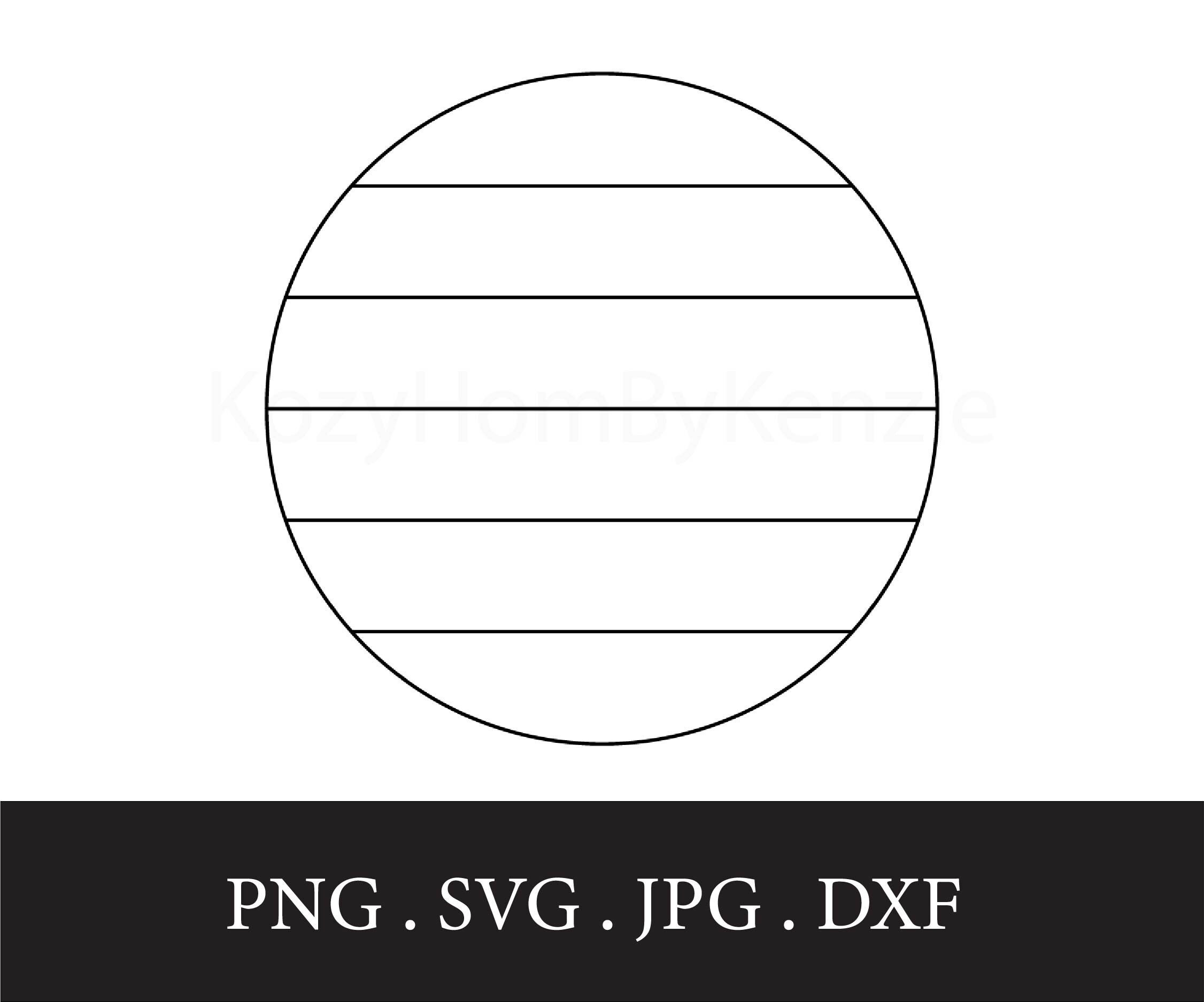 Shiplap SVG DXF Laser Glowforge Circle Round - Etsy