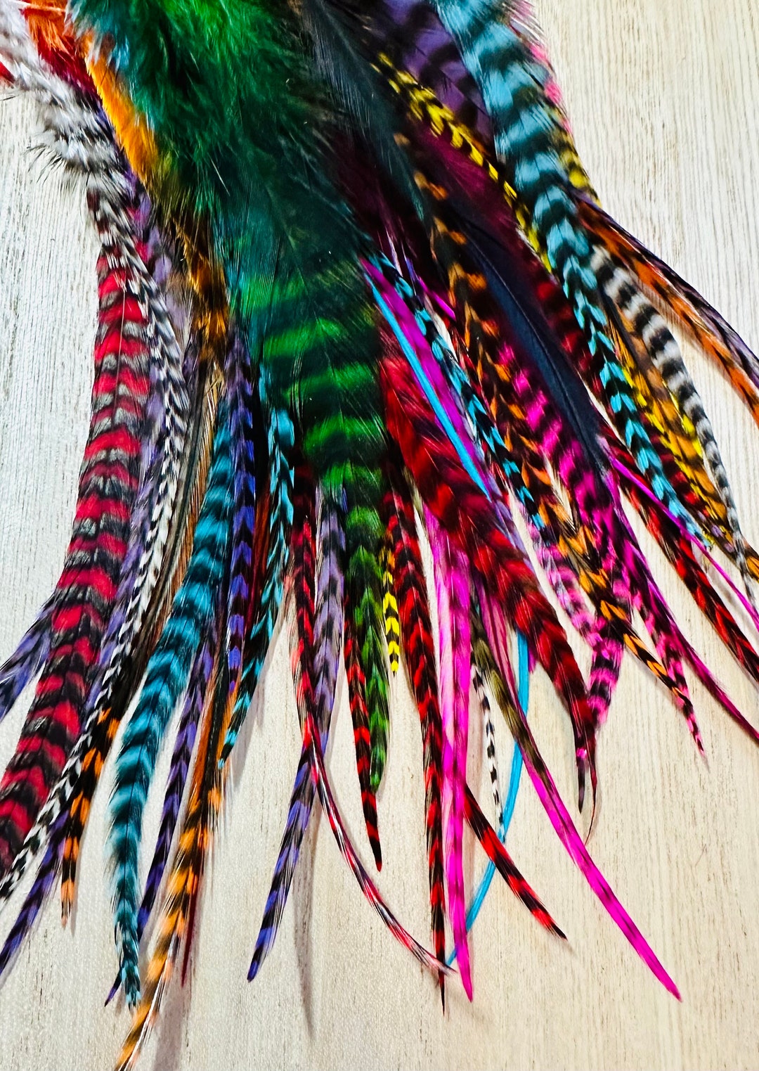 Real Feathers - Hair Feather Extensions, Crafts, Jewelry - 20 Loose ...