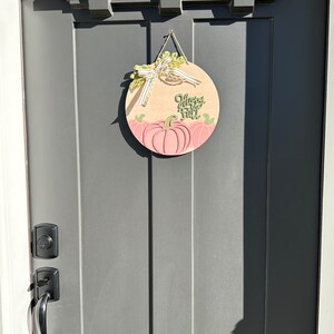 Happy Fall Sign - Wall Decor - Door Sign - Fall - Wood Round Sign - 11 ...