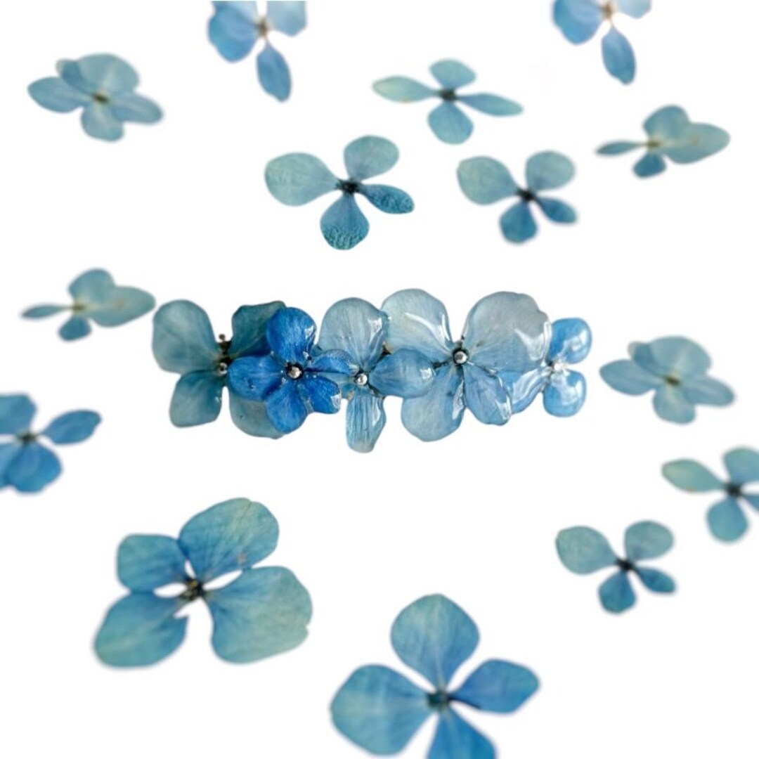 Pressed Flower Hair Clip, real Flower Clip, Resin Flower Hair Clip ...