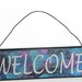 Galaxy Welcome Sign Wood Porch Sign Galactic Inspired Design Front ...