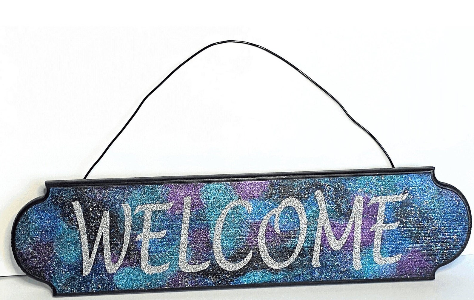 Galaxy Welcome Sign Wood Porch Sign Galactic Inspired Design Front ...