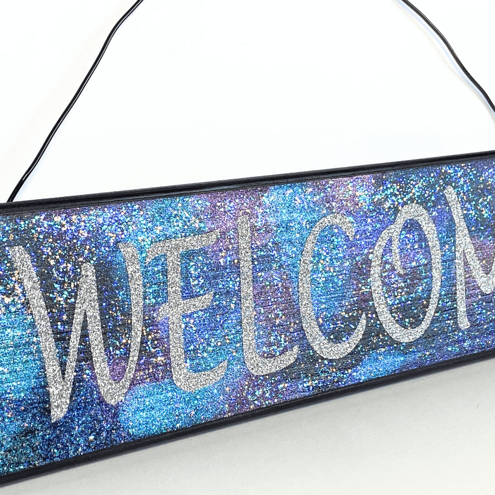 Galaxy Welcome Sign Wood Porch Sign Galactic Inspired Design Front ...