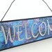 Galaxy Welcome Sign Wood Porch Sign Galactic Inspired Design Front ...