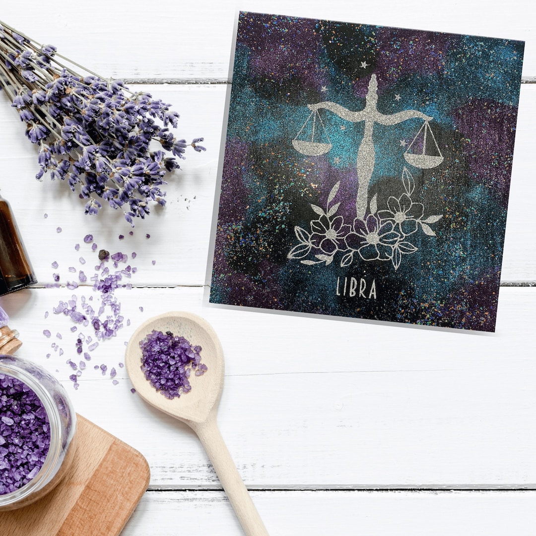 Libra Zodiac Horoscope Decor Art Constellation Wall Art Libra Birthday ...
