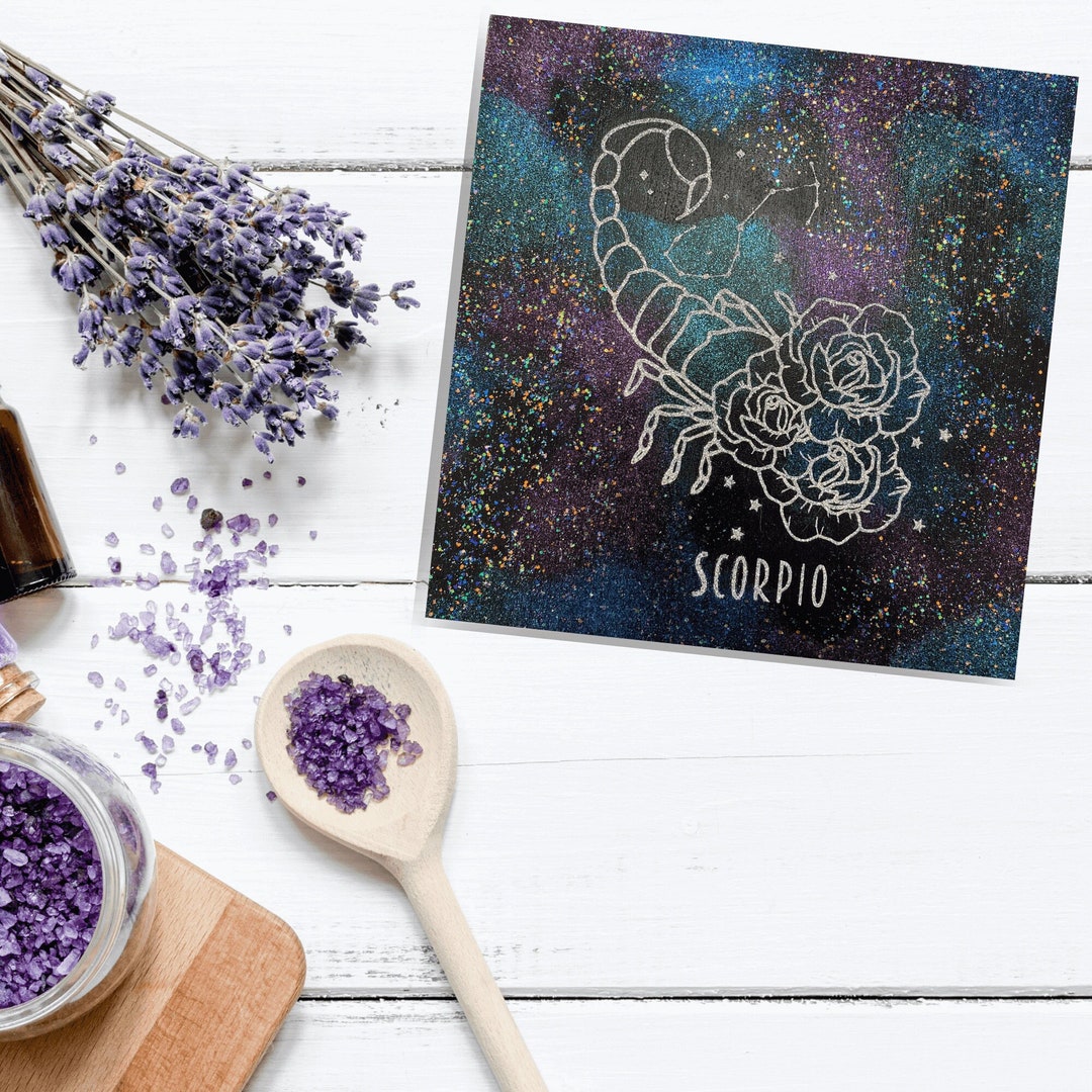 Scorpio Zodiac Horoscope Decor Art Constellation Wall Art Scorpio ...