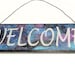 Galaxy Welcome Sign Wood Porch Sign Galactic Inspired Design Front ...