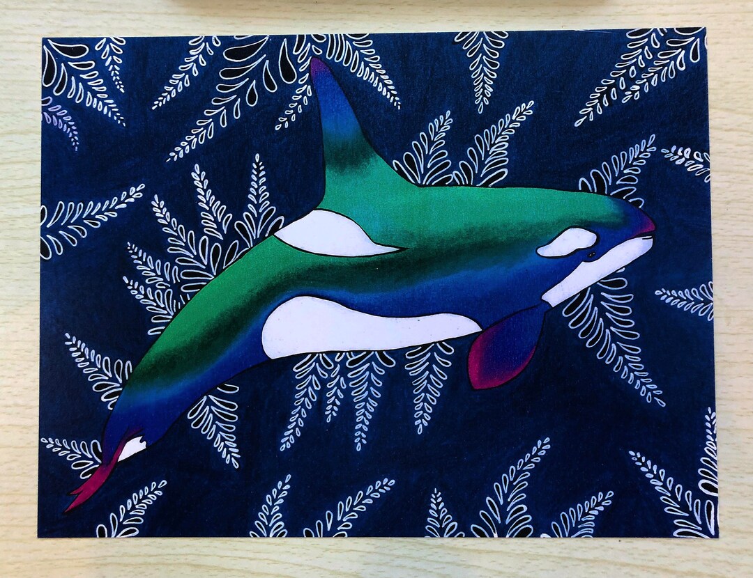 Orca Print - Etsy