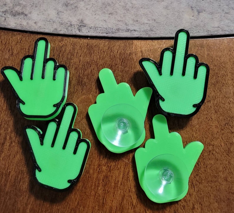 Middle Finger Suction Cup - Etsy