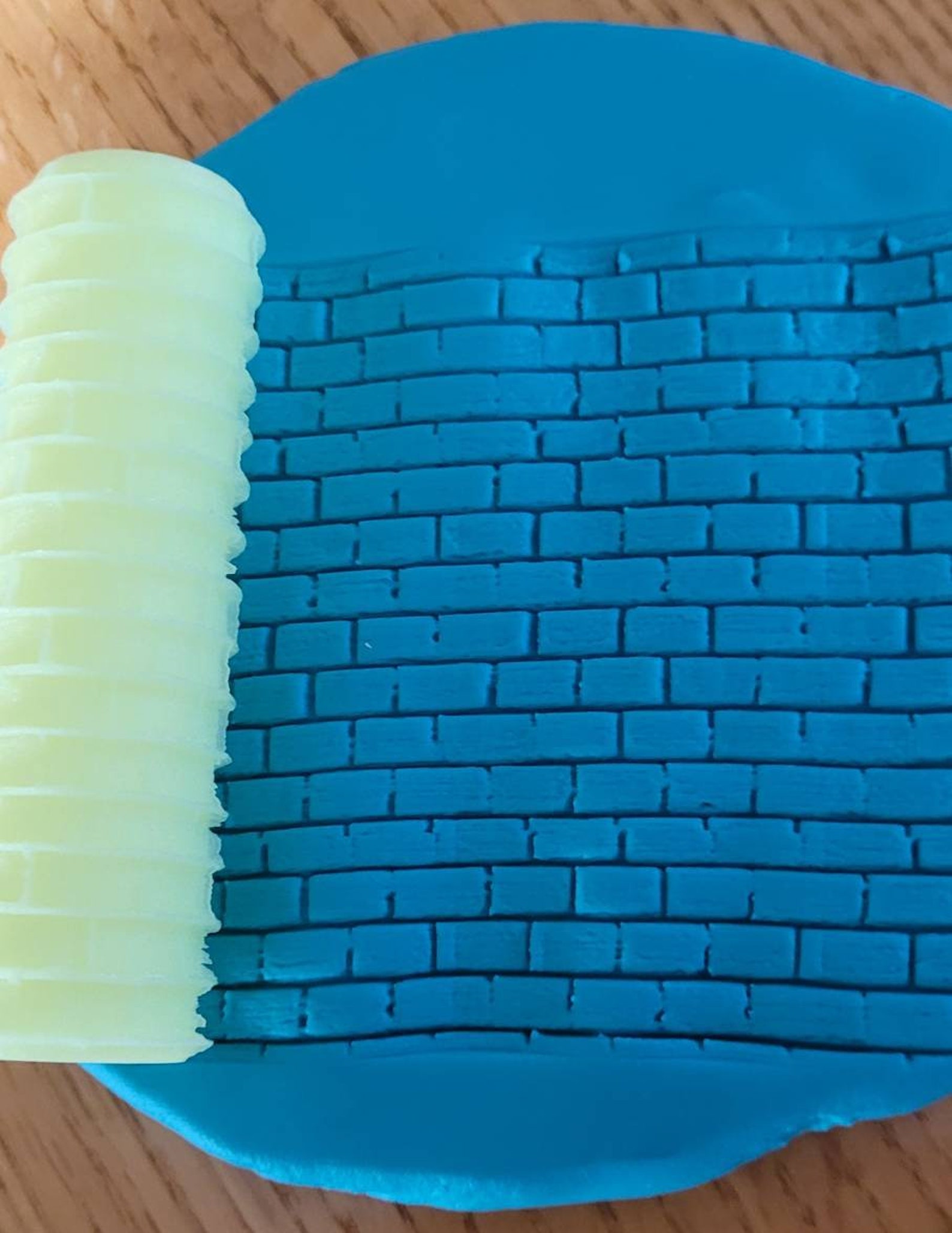 Medium Brick Texture Clay/foam/dough/fondant Icing/embossing Rolling ...