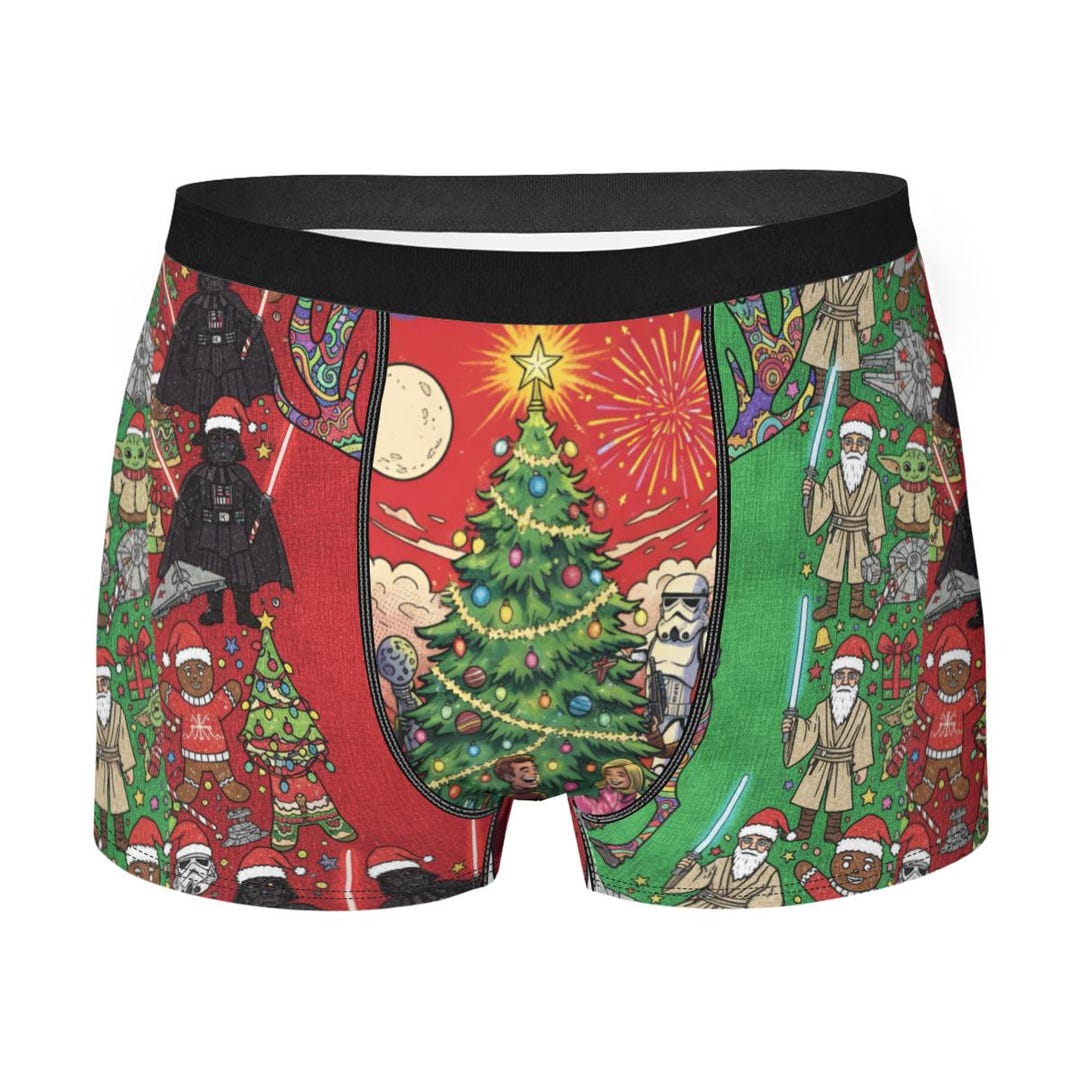 Psychedelic Christmas Men's Boxers – Pop Art Holiday Underwear - Etsy