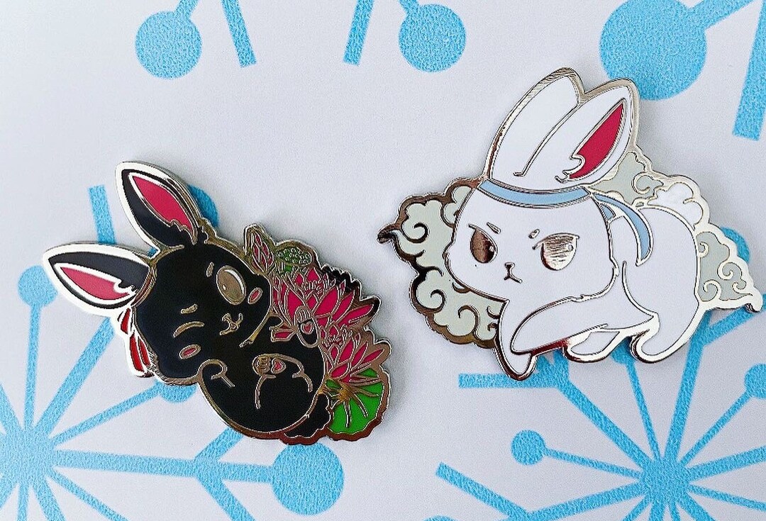 Wangxian Bunny Hard Enamel Pins - Etsy