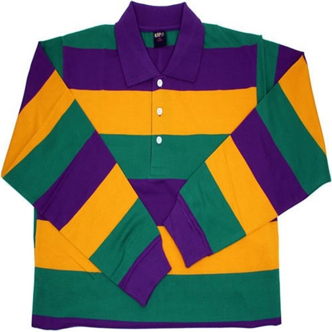 Mardi Gras Rugby L/S - Child # 105 - Etsy
