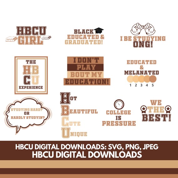 Hbcu Svg Hbcu Black History Hbcu Png Png Jpeg Svg Hbcu - Etsy