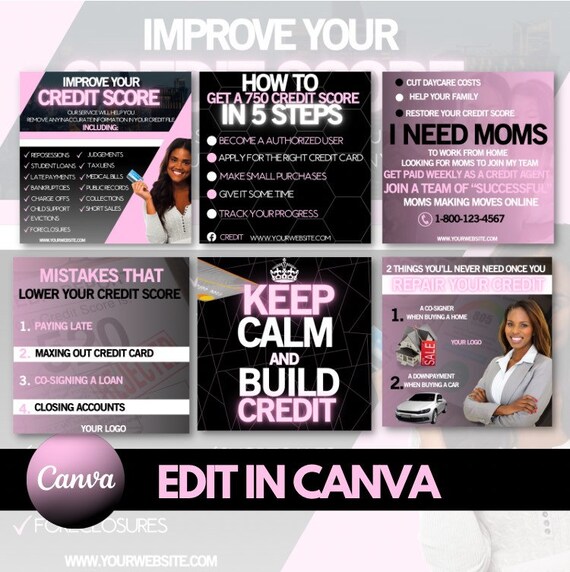 Credit Repair Flyer Credit Repair Credit Flyer Credit | Etsy