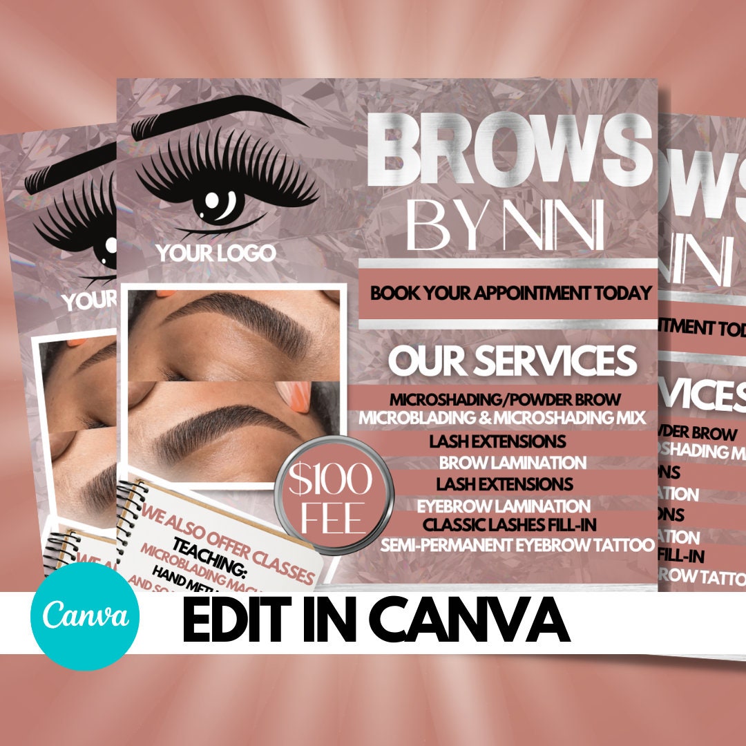 Microblading Flyer, Diy Lash Training Flyer, Lash Flyer, Lash Flyer ...