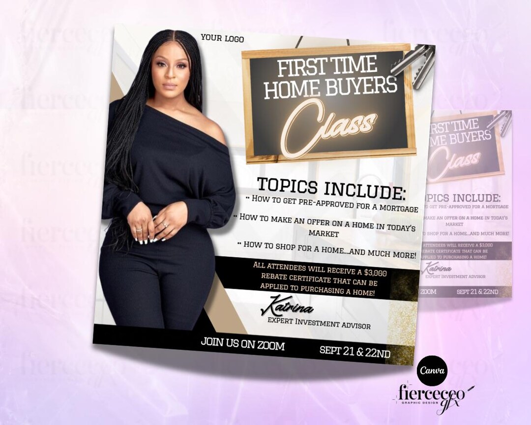 First Time Home Buyer Flyer, First Time Home Buyer Guide, First Time ...