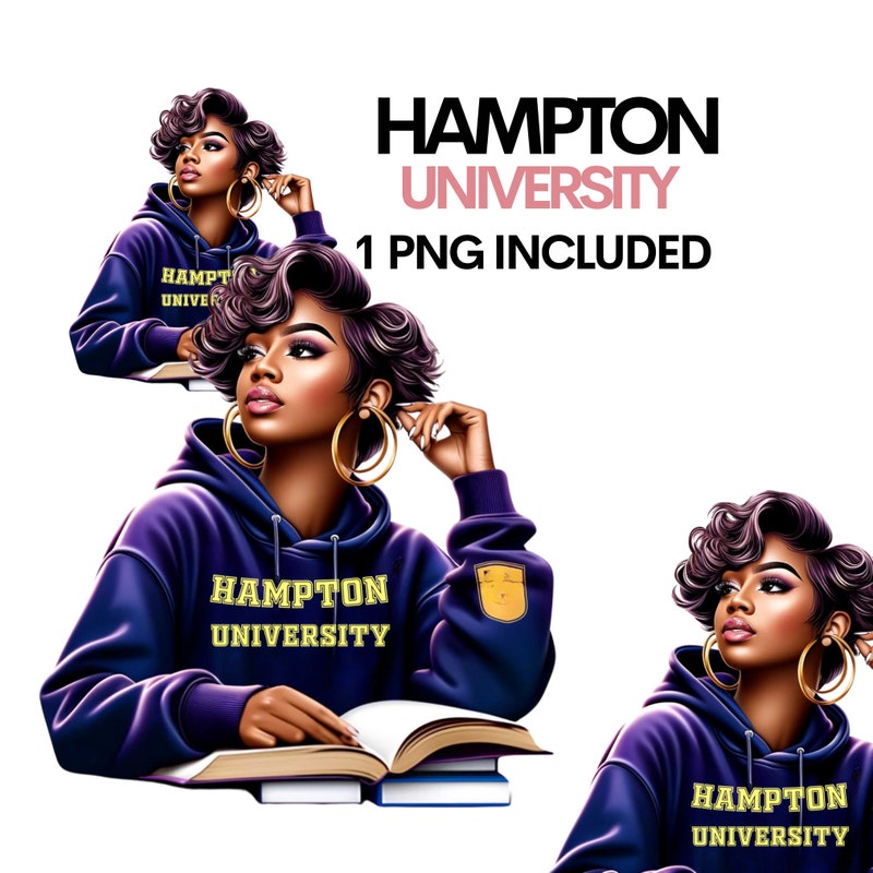 Hampton University Logo Png - Etsy